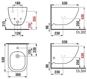 JIKA H8317121003021 - Závěsný bidet MIO keramika/perlově bílá
