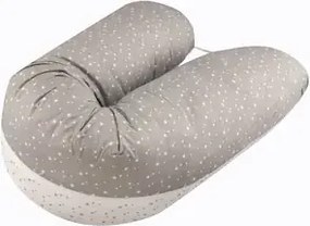 Bomimi ADOS kojící polštář 150x30, HVĚZDIČKY bílá/šedá