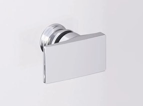 Sanswiss ESCURA ES1C jednokřídlé sprchové dveře 75 cm Šířka: 750 mm, Profil: Aluchrom, Sklo: Hladké čiré