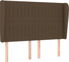 Box spring postel s matrací tmavě hnědá 140x190 cm textil 3128120