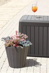 Zahradní box, 290 l, tmavě hnědá