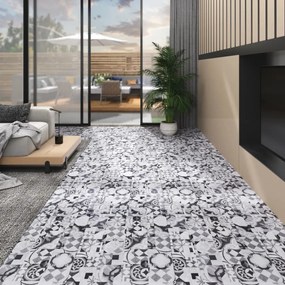 Nesamolepicí PVC podlahová prkna 5,26 m² 2 mm šedý vzor,  146569