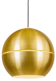 Retro závěsná lampa zlatá 40 cm - plátek