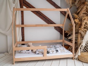 Woodisio Domečková postel NINA Variant: 160 x 80, Barva: Přirodní dřevo