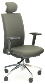 MULTISED kancelářská židle Komfort BZJ 1012 nosnost 150 kg, Mechanika: Synchronní, Hlavová opěrka: Ano, Područky: 2D PU, Kříž: Leštěný hliník, Materiál: Látka Xtream odolnost 100 000 cyklů