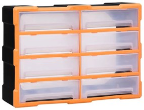 Organizér s 8 velkými zásuvkami 52 x 16 x 37 cm
