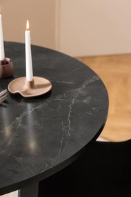 ACTONA Kulatý jídelní stůl AMBLE černý ⌀110 cm
