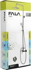 FALA Steely 1 / Sprchový set / nerezová ocel / výška 96-126 cm