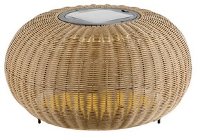 LA 1008389 ADEGAN venkovní stojací lampa, plochá, solární, 2200 K, IP65, hnědá - BIG WHITE (SLV)