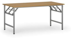 Konferenční stůl FAST READY se stříbrnošedou podnoží, 1600 x 800 x 750 mm, buk