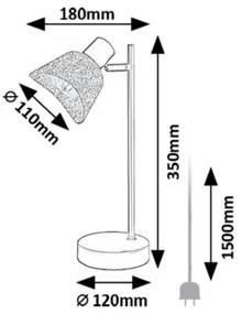 Rabalux 74018 - Stolní lampa FARELIA 1xE14/10W/230V