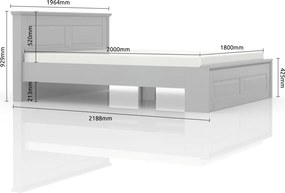 Postel EVERGREEN KR180 - polární borovice/slonová kost