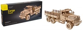 Ugears 3D dřevěné mechanické puzzle Nákladní auto CARGO
