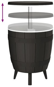 Chladicí Stolek 3 V 1 Černý Polypropylen - Černá