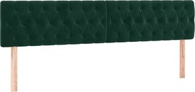 Box spring postel s matrací tmavě zelená 120x190 cm samet 3270490