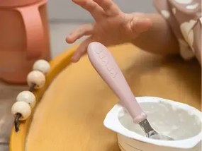 Beaba Dětský příbor 3-dílný Cotton Candy / Dětský příbor / nerezová oc