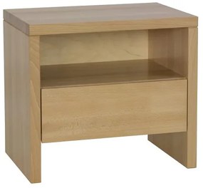 Noční stolek SN112, 50x45x35, buk (Barva dřeva: Surová (bez moření))
