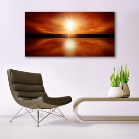 akrylový obraz Slunce Nebe Voda Krajina 120x60 cm