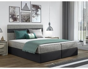 Kontinentální postel Poskocz, Rozměr postele: 140 x 200 cm, Potah: Lawa 06 + ekokůže Soft 017