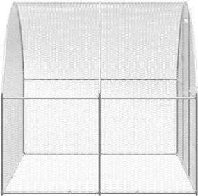 Venkovní klec pro kuřata 3 x 6 x 2 m pozinkovaná ocel 3095465