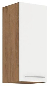 Uzavřená horní kuchyňská skříňka Woodline 30 G-72 1F, Barva: Dub lancelot / bíly lesk