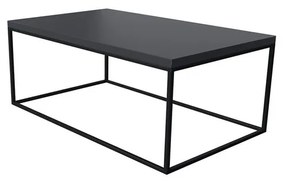 Konferenční stolek Cumi, Barva:: černý mat / černý lesk