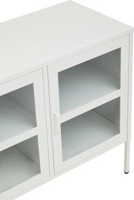 Bílá ocelová vitrína 140x80x45 cm Acier – Premier Housewares
