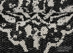 Breno Kusový koberec SUNNY 4416 Black, 140x200 cm, Černá/Šedá