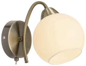 Nástěnná lampa NESTOR 1xE27/40W/230V mosaz