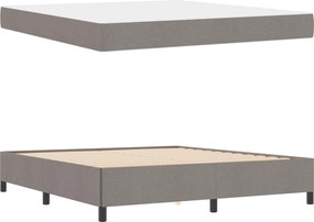 Postel s boxspringem Taupe 180 x 200 cm textil 3398882