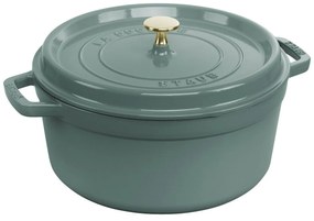 Staub Cocotte hrnec kulatý 26 cm/5,2 l eukalyptová, 11026121