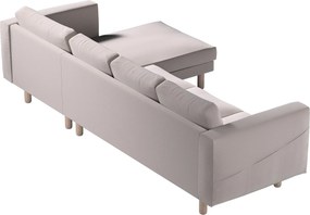 Potah na pohovku IKEA Norsborg 4-místná se šezlongem barva béžová látka sametová
