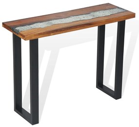 vidaXL Odkládací stolek, teak, 100x35x75 cm