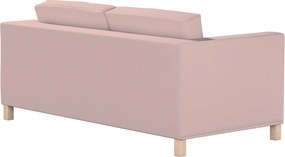 Potah na pohovku IKEA  Karlanda rozkládací, krátký barva růžová látka pletený vzor
