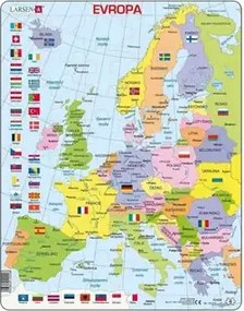 DINO Evropa politická mapa / 48 dílků / od 4 let