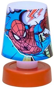 LED dětská noční lampička SPIDERMAN 11 cm červená