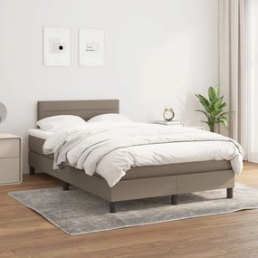 Box spring postel s matrací taupe 120x200 cm textil 3140125