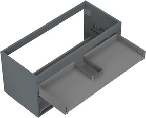 Mexen Box-A, závěsná skříňka 100 cm, 2 zásuvky, grafitová matná, 91AX0-1000-470-2-66