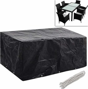 Plachty na zahradní nábytek 2 ks polyratan 10 oček 240 x 140 cm 279123