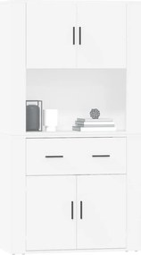 Skříň highboard bílá kompozitní dřevo 3185367