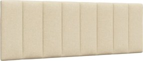 Rám postele bez matrace Hanko krémový 140 x 190 cm textil 3310389