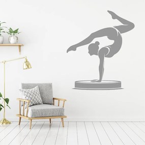 Živá Zeď Samolepka na zeď Moderní gymnastika Barva: černá