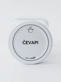 Samolepka na kořenky ČEVAPI průhledná 5 cm tučné písmo
