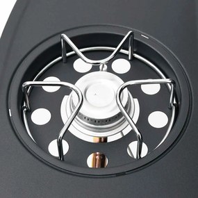Plynový gril 4+1 hořáky černý ocel 310105
