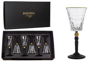 BOHEMIA PRESTIGE CONTE BLACK SKLENICE NA VÍNO 260ML SADA 6 KS