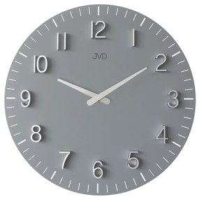 JVD Designové nástěnné minimalistické šedé hodiny JVD HC404.3