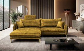 XXXLutz ROHOVÁ SEDAČKA, textil, hořčicově žlutá MID.YOU - Sedací soupravy - 001574006206