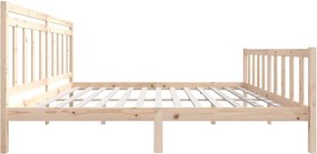 Rám postele 180 x 200 cm Super King masivní dřevo 3100973
