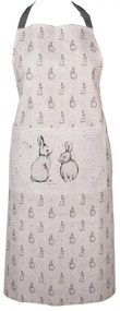 Béžová kuchyňská zástěra s králíčky Bunny Buddies - 70*85 cm