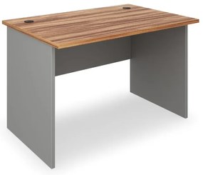 Stůl SimpleOffice 120 x 80 cm, ořech vlašský / šedá